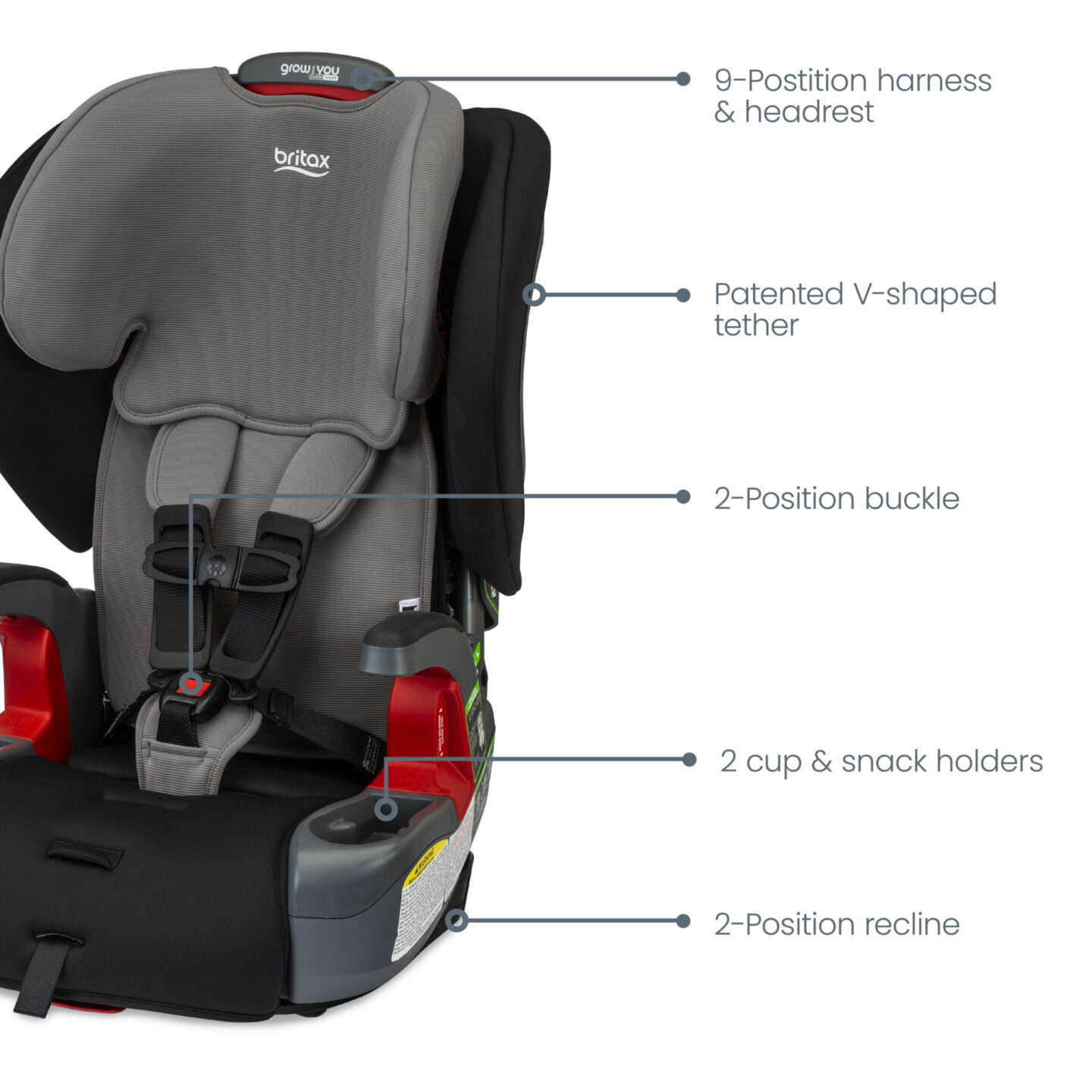 Britax | Grow With You ClickTight Harness-2-Booster Car Seat, 2-in-1…