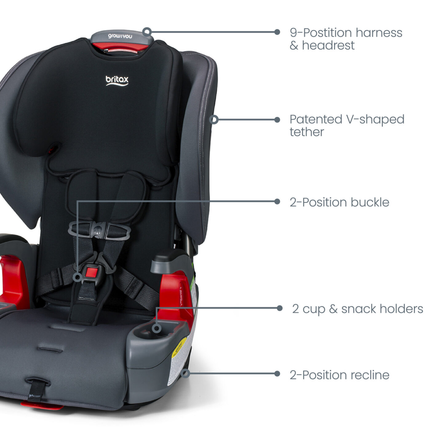 Britax | Grow With You Harness-2-Booster Car Seat, 2-in-1 Design
